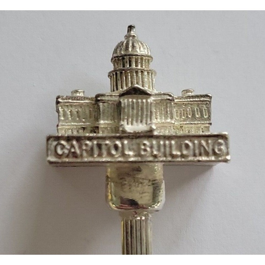Vintage Silverplated Figural Spoon Capitol Building Washington DC ...