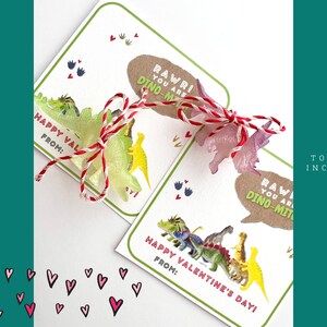 Instant Digital Download, Dinosaur Valentine's Day Card for Kids, Dino ...