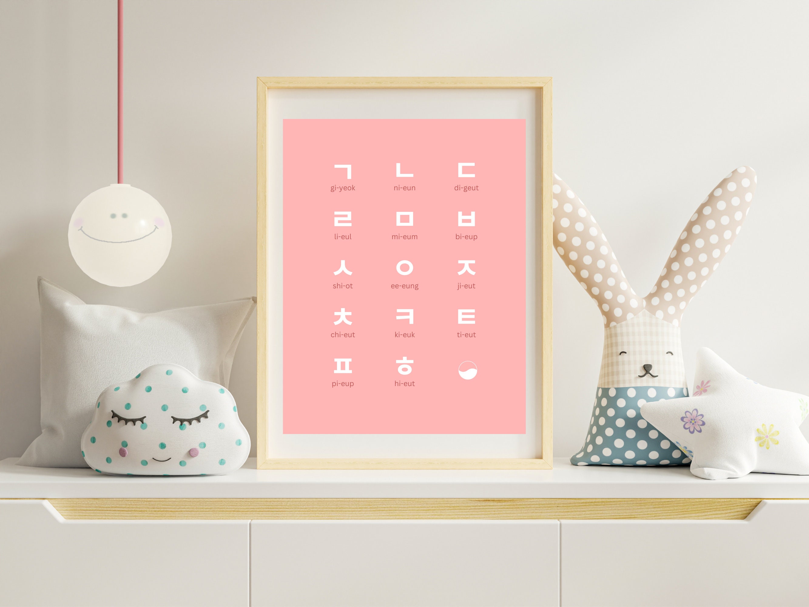Instant Download Korean Basic Consonants Poster for Beginners | Hangul ...
