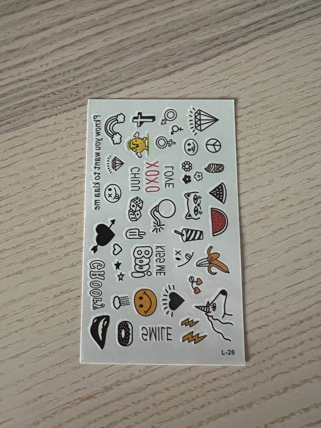 Cute Temporary Tattoo, FAKE Tattoo, High Quality Tattoo - Etsy