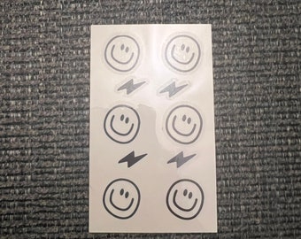 Sad Boy Face Temporary Tattoo Sticker set of 6 - Etsy