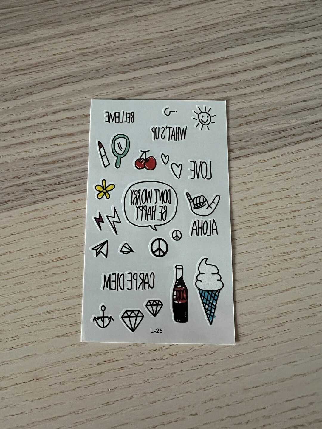 Cute Temporary Tattoo, FAKE Tattoo, High Quality Tattoo - Etsy