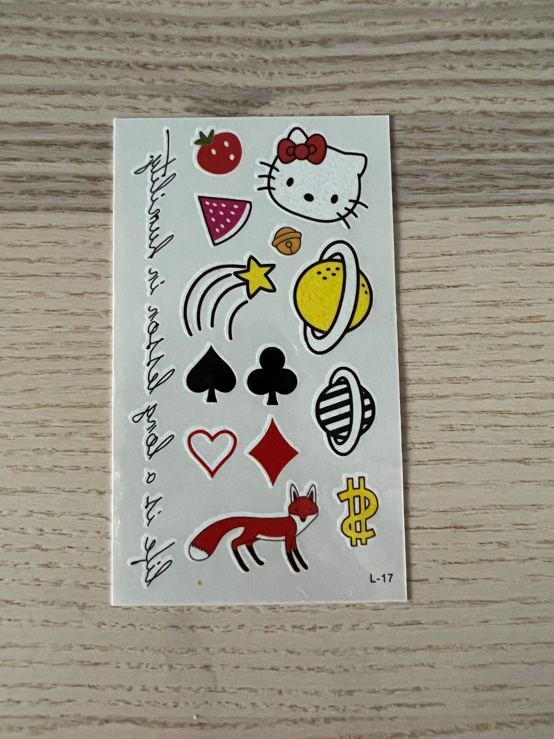 Cute Temporary Tattoo, FAKE Tattoo, High Quality Tattoo - Etsy