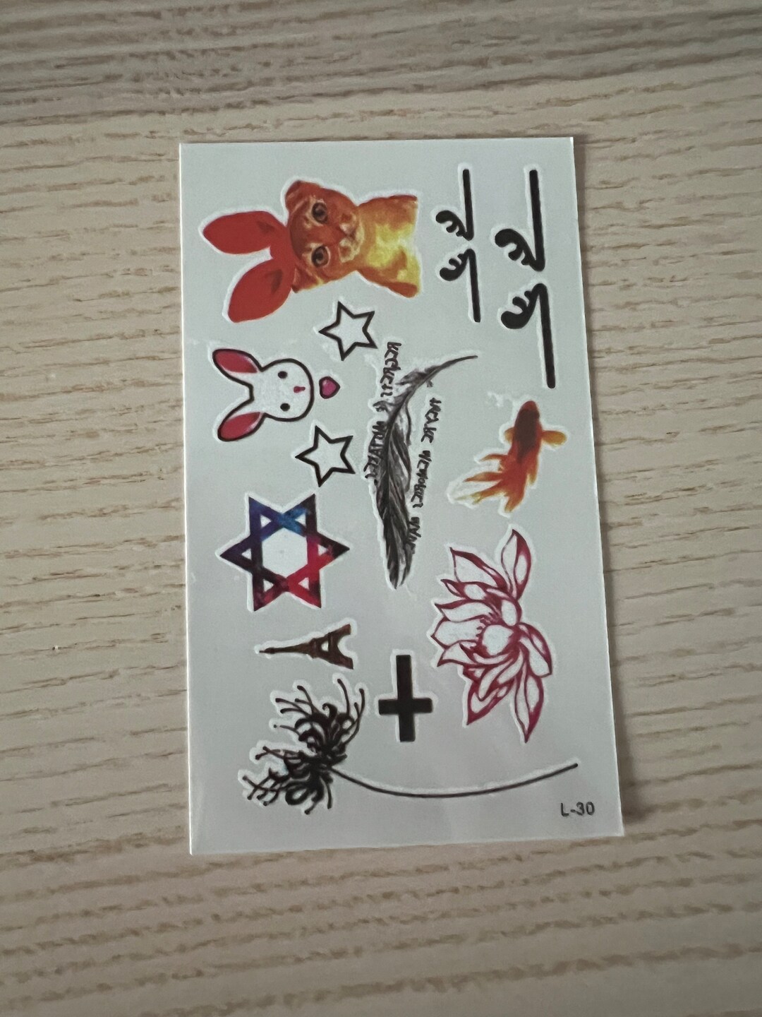 Cute Temporary Tattoo, FAKE Tattoo, High Quality Tattoo - Etsy