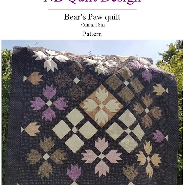 Bear Paw Quilt Pattern - Etsy