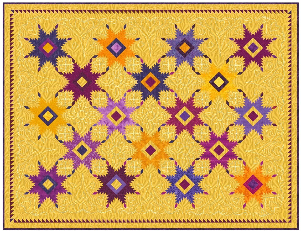 Feathered Star Quilt Pattern. PDF Digital Download Quilt - Etsy Australia