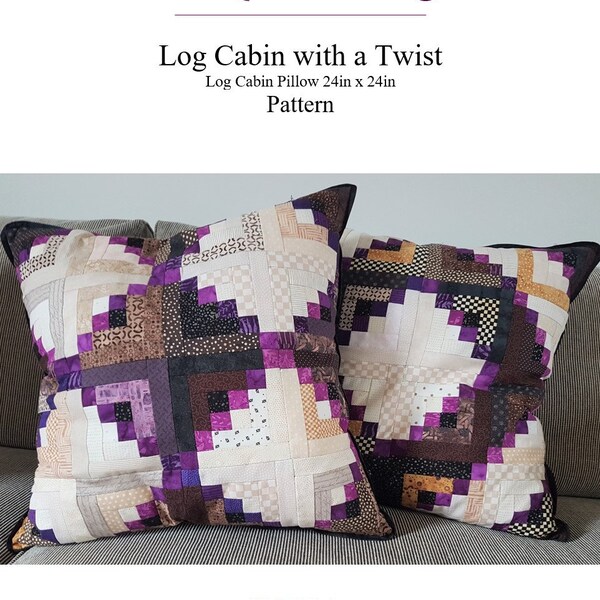 Log Cabin Pillow - Etsy