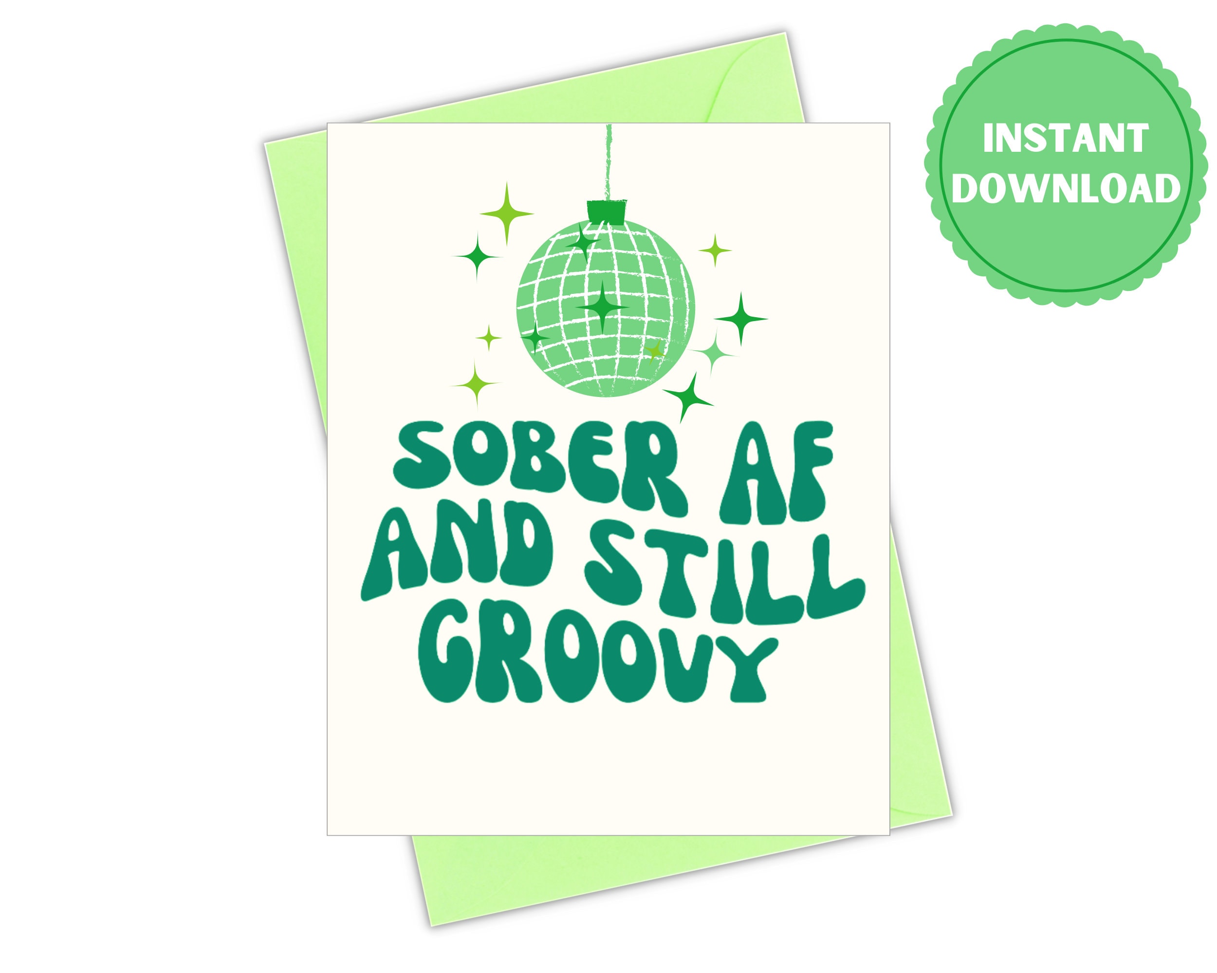Printable Sober Anniversary Greeting Card, Addiction Recovery Gift ...