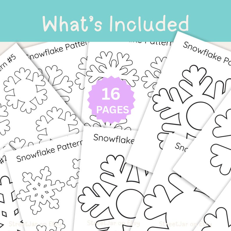 Printable Snowflake Templates for Classroom Winter Crafts PDF Snowflake ...