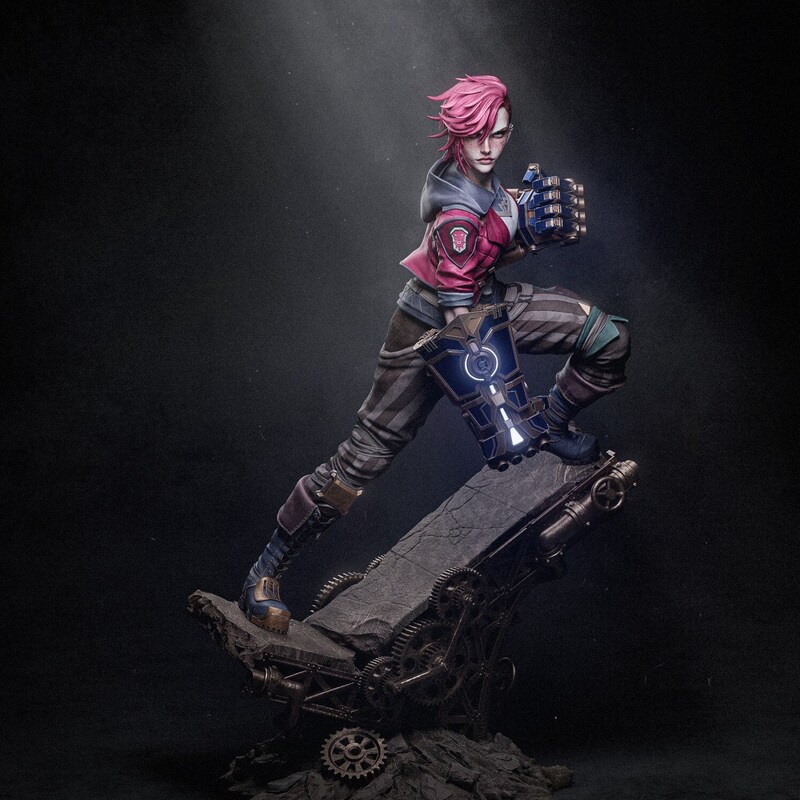 Arcane Jinx Statue - Etsy