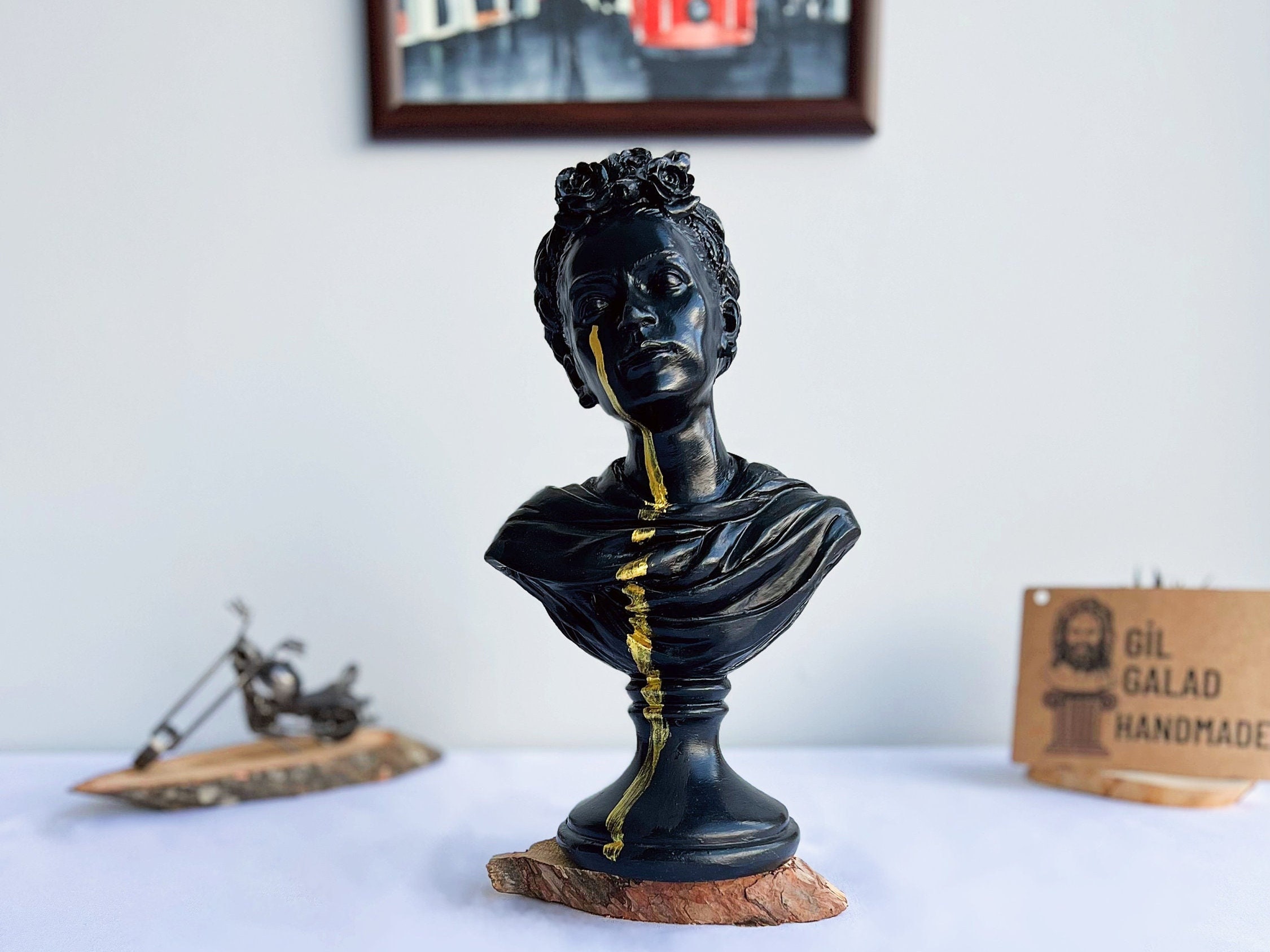 Frida Kahlo Sculpture / Frida Kahlo Bust Statue/ Painter Statue /home ...