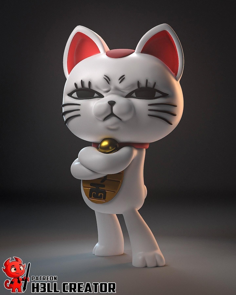 Anime Girl Diorama Statue / Momo Inspired Statue With Cat / Fan-made ...