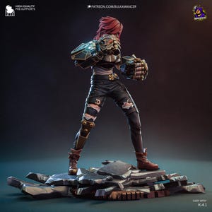 Hand-painted Vi Figurine | 3D Printed Statue | Unique Gamer Gift | Vi ...