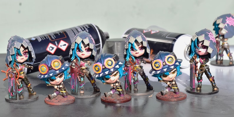 3D Printed Isha Chibi Statue: Lol Inspired Model - Etsy