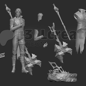 Jayce 3D Figure: Lol Limited Edition Resin Statue - Etsy