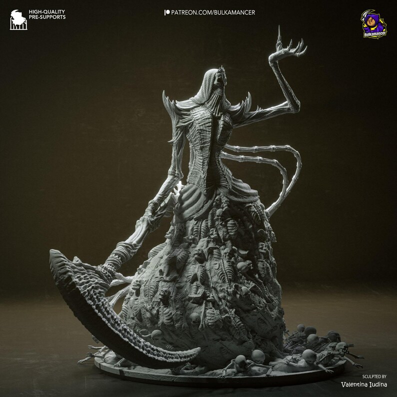 Nashandra Inspired Resin Figure / Dark Souls Style Boss Statue / Dark ...