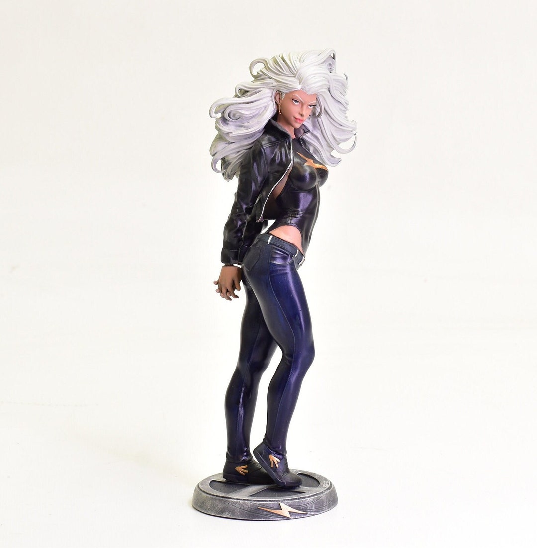 X-men Storm 3d-printed Superhero Bust Statue, Hand Painted Figurine ...