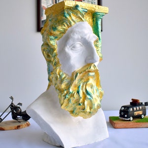 Large Zeus Statue / Greek Zeus Bust / Greek Statue/ Garden Sculptures ...