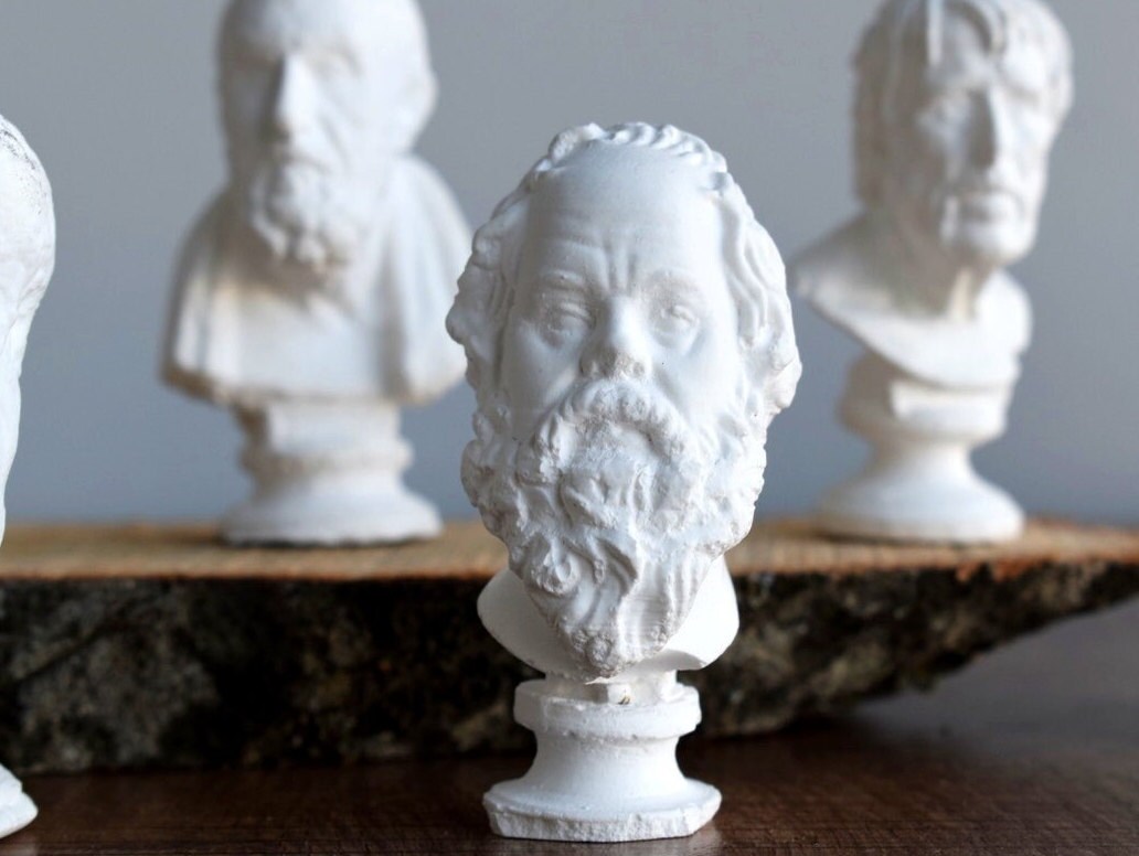 Our Set of 5 Philosophers Figurines Platon Hrisippos Hesiodos Socrates ...