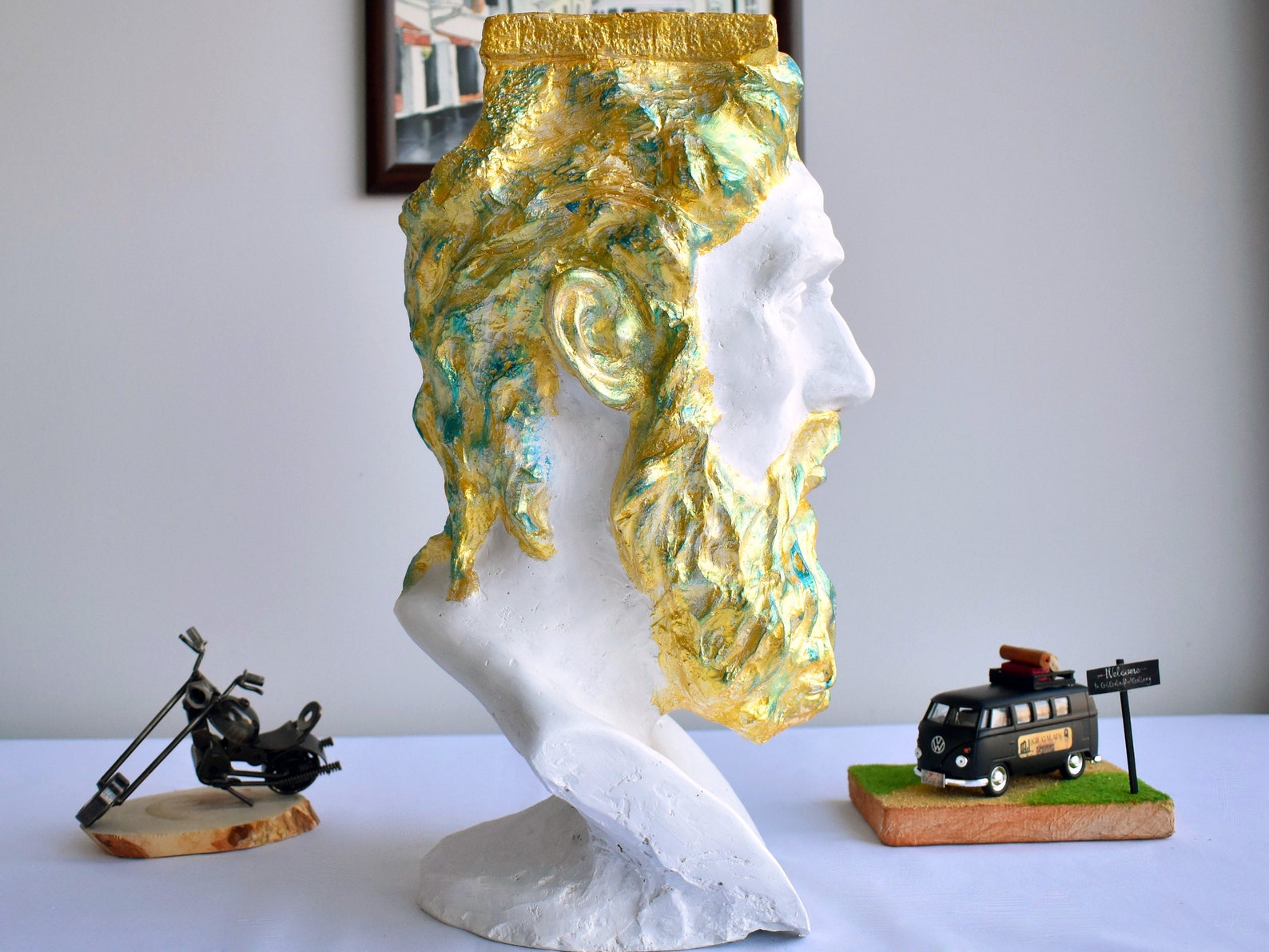 Large Zeus Statue / Greek Zeus Bust / Greek Statue/ Garden Sculptures ...