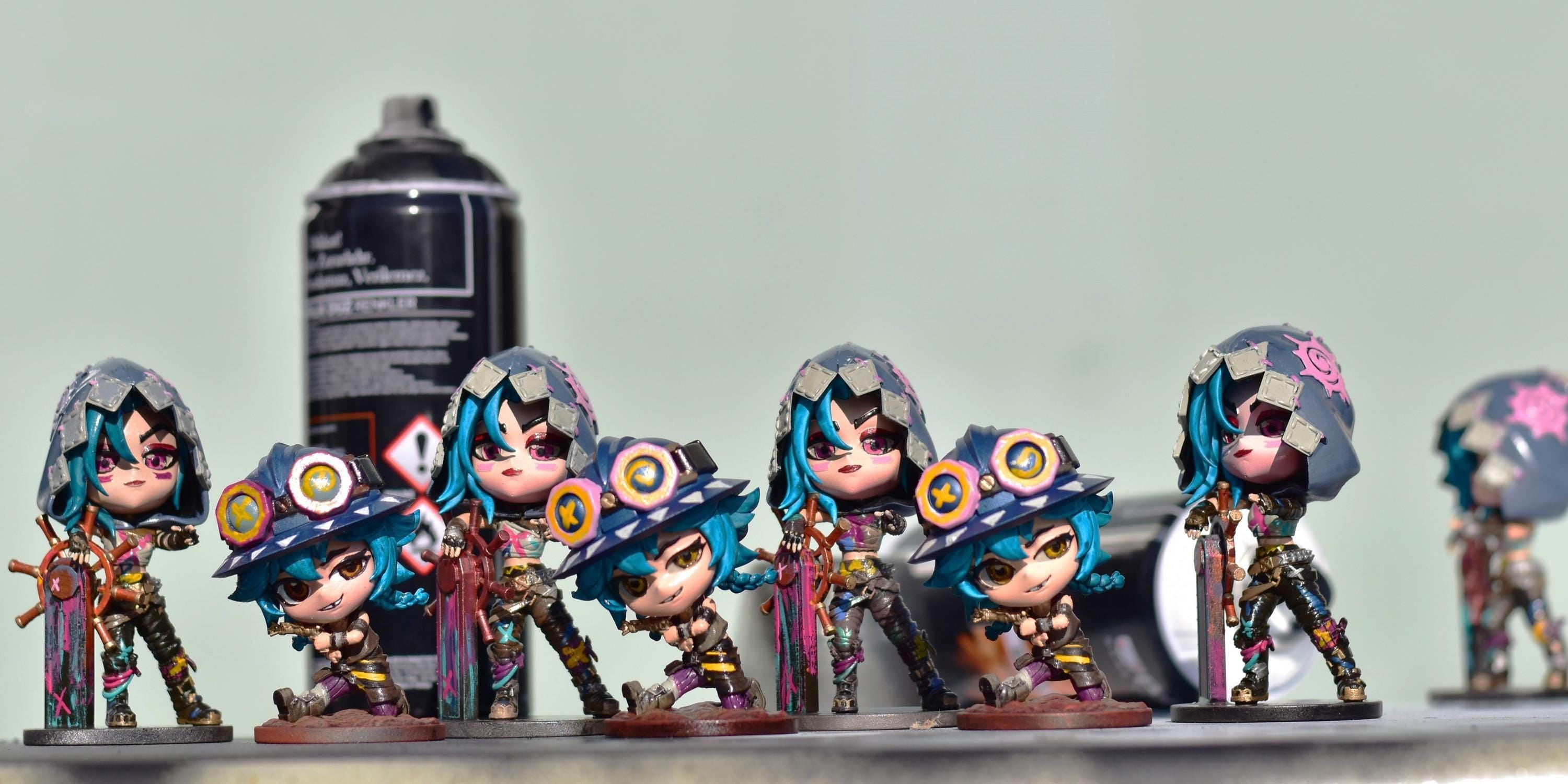 3D Printed Isha Chibi Statue: Lol Inspired Model - Etsy