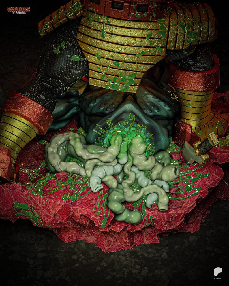 Battle Beast Statue / 3D Resin Figure / Hand Painted Fan Made ...