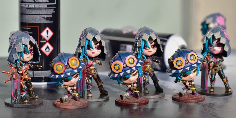 3D Printed Isha Chibi Statue: Lol Inspired Model - Etsy