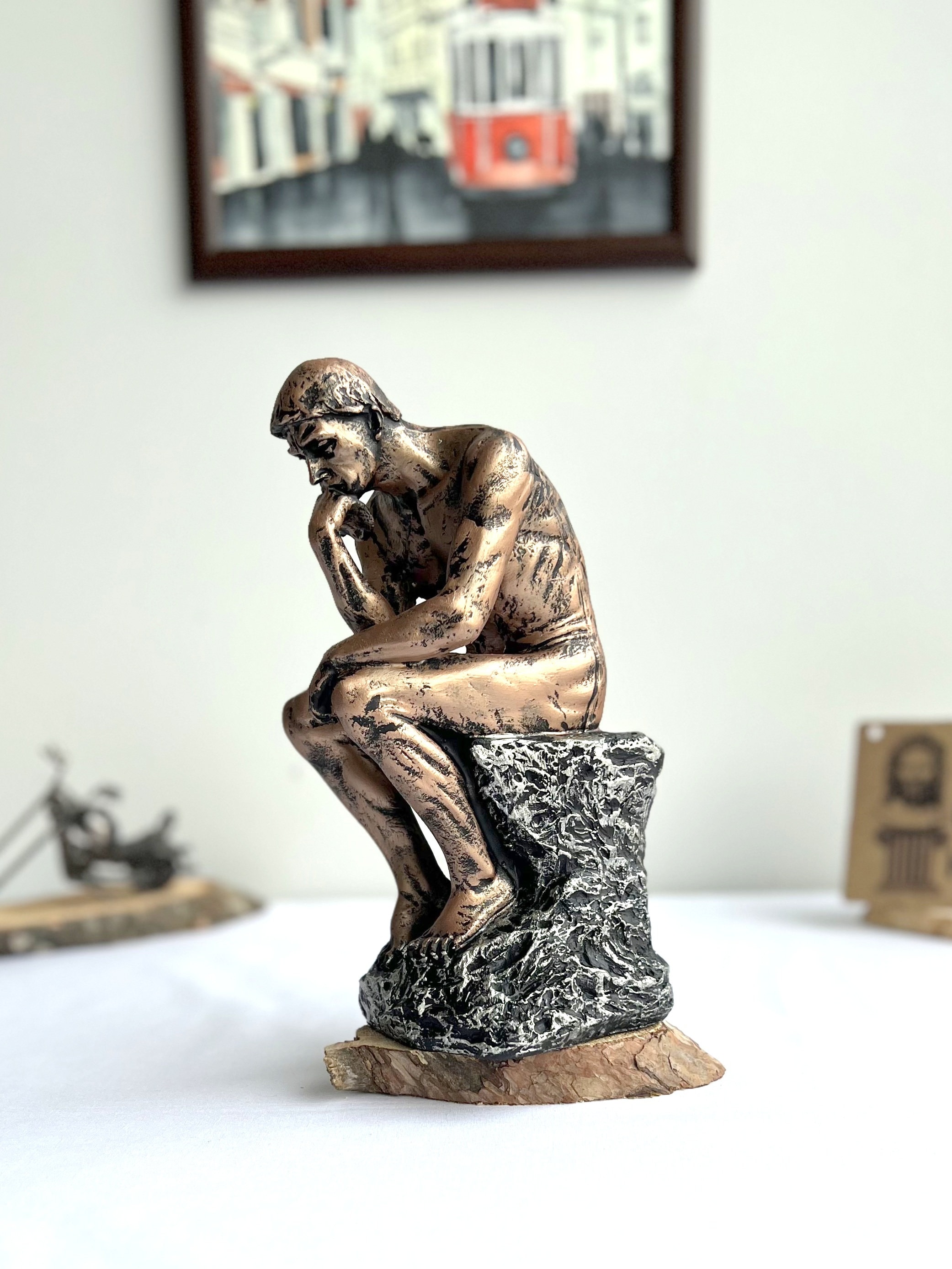 The Thinker Statue the Thinker Sculpture Painter Statue / Home Decor / Art Decor - Etsy