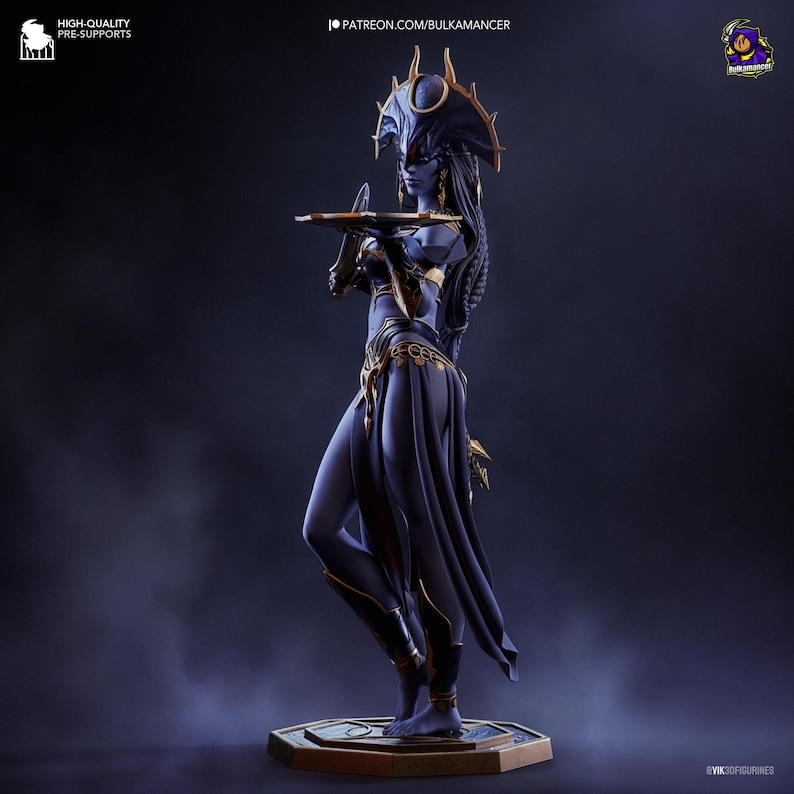 Shar Statue: Inspired of Baldur's Gate 3, Mistress of Loss Resin Figure ...