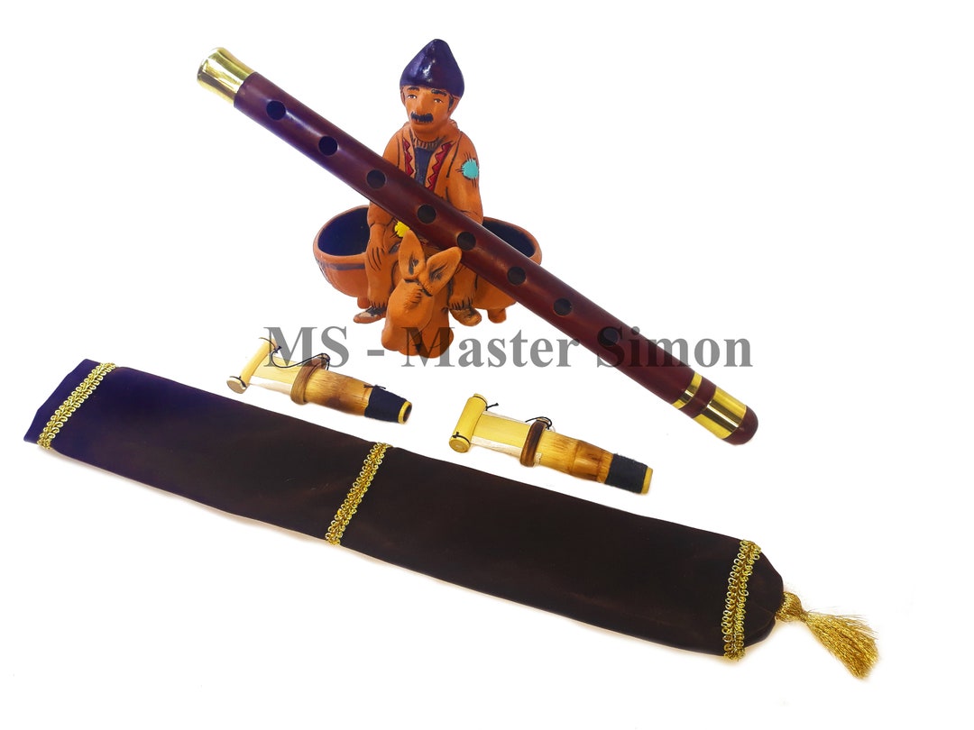 Golden Duduk - Armenian Professional Duduk With Brass Rings by Master ...