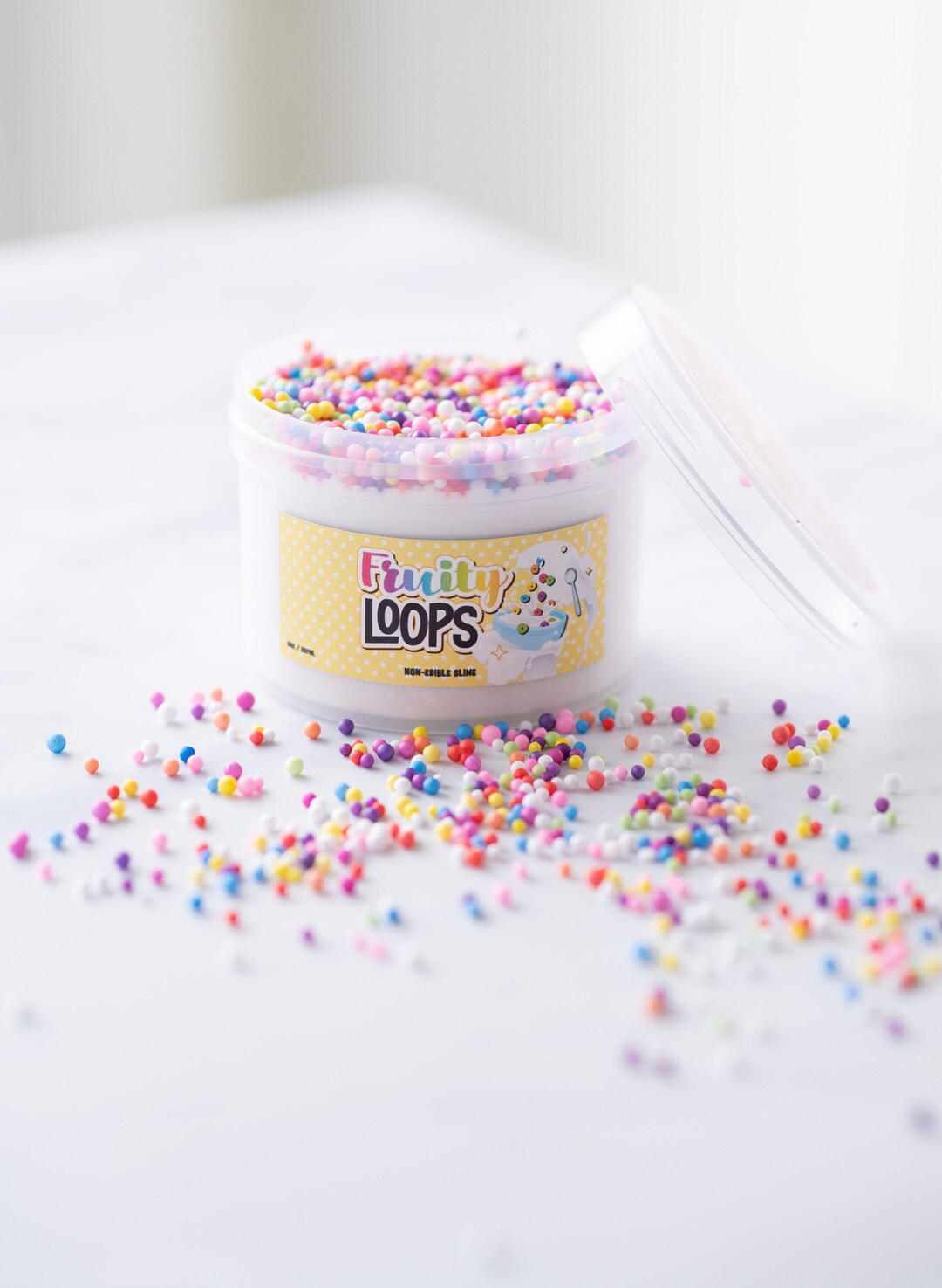 FRUITY LOOPS Crunchy Slime 8oz Scented Crunchy Slime Bead Slime - Etsy