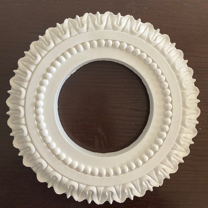 White Plaster Rosette - Etsy