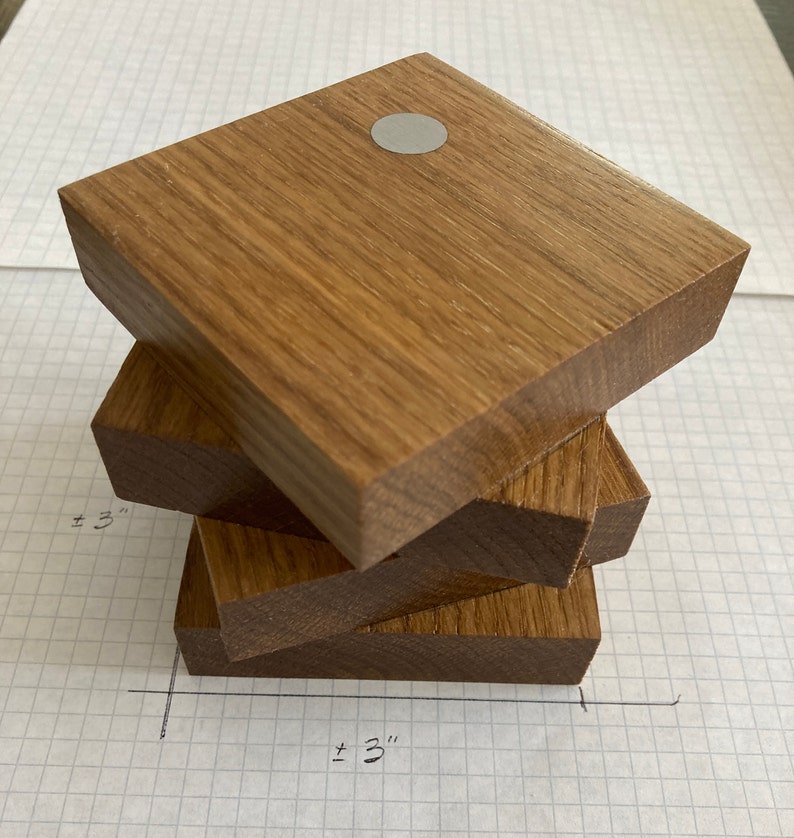 Wooden Paperweight With Aluminium Inlay - Etsy