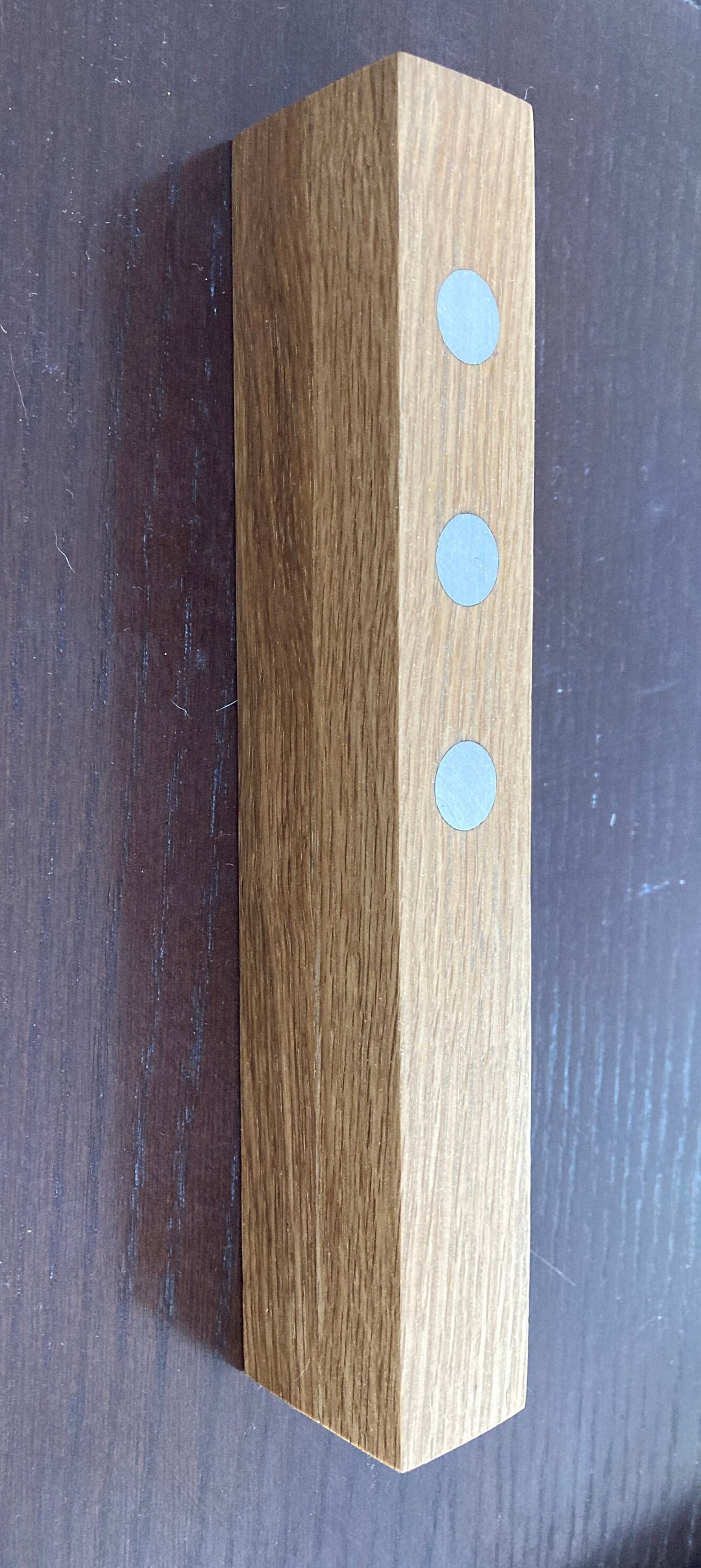 Wooden Paperweight With Aluminium Inlay - Etsy