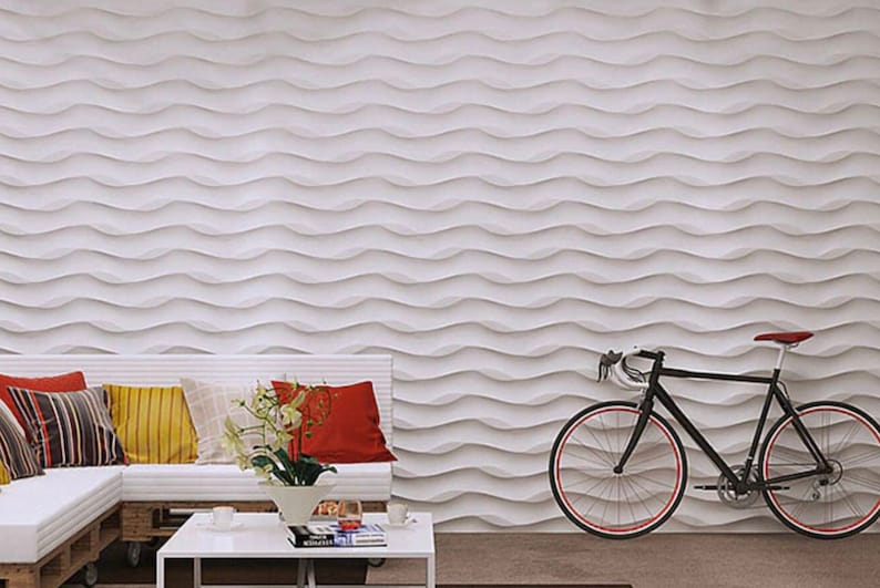 Plaster 3D Decorative Wall Panels Leaves - Etsy