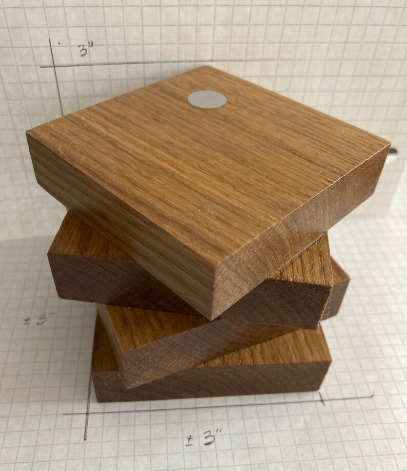 Wooden Paperweight With Aluminium Inlay - Etsy