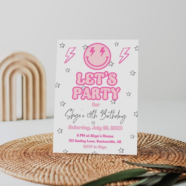 Preppy Invitation - Etsy
