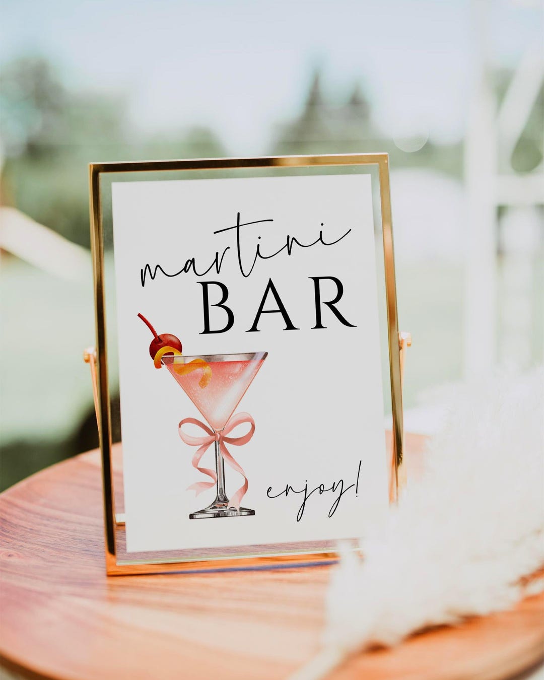 Cosmo Martini Bar Sign Template | A Tini Bit Older | Cocktail Theme ...