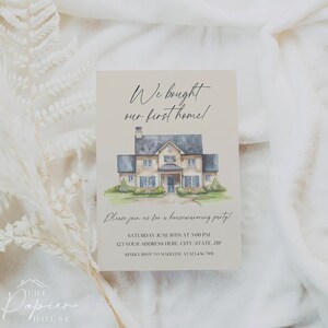 Editable Housewarming Party Invitation Template Minimal Housewarming ...