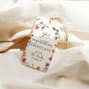 Wildflower Graduation Cards + Gifts Sign Template, Printable Graduation ...