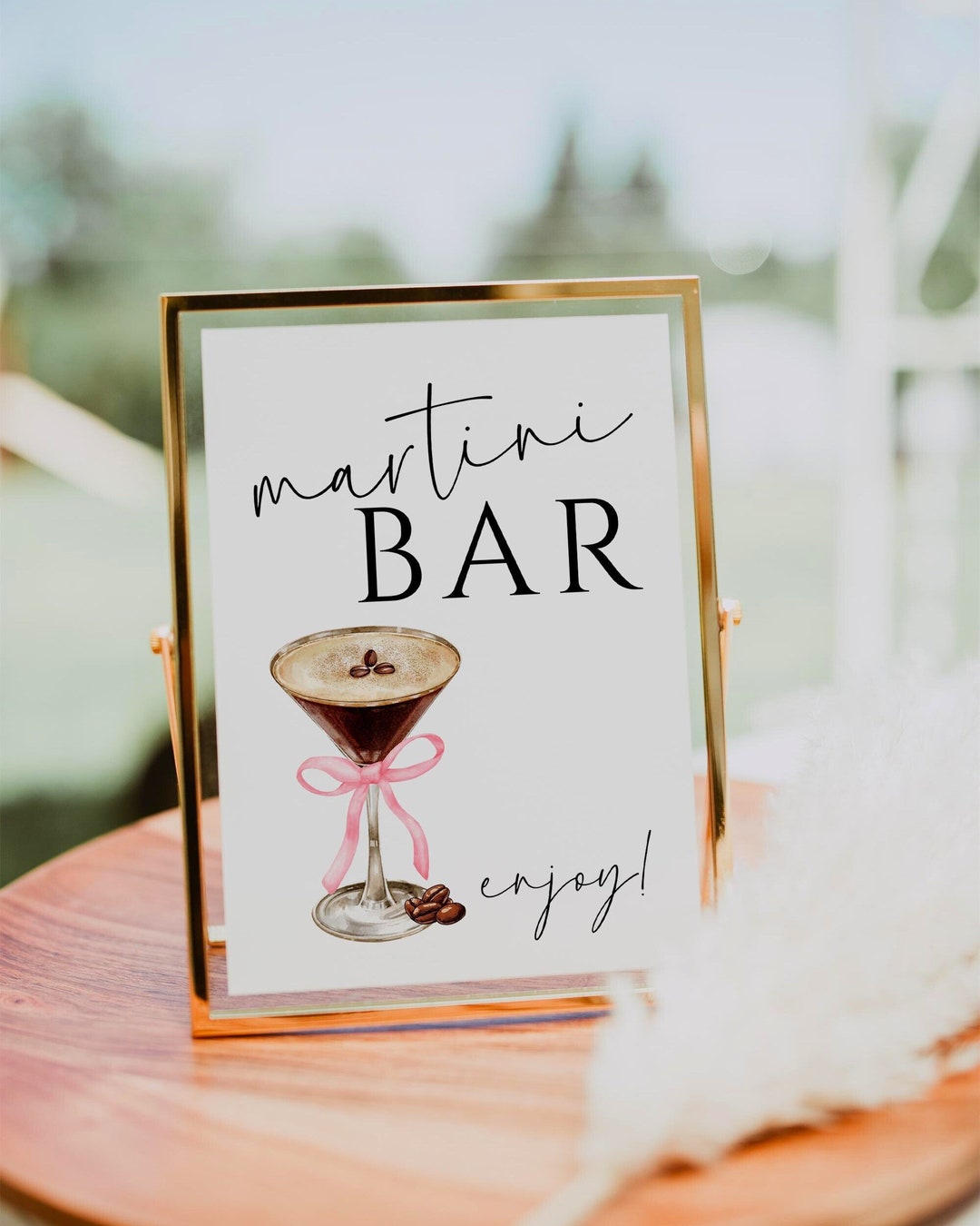 Espresso Martini Bar Sign Template | A Tini Bit Older | Cocktail Theme ...