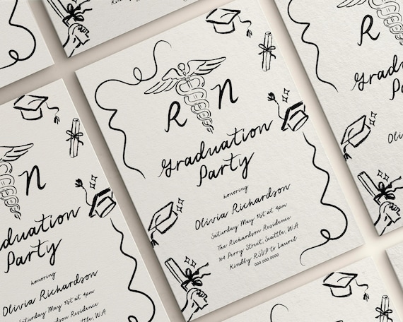 Bsn Graduation Invitations