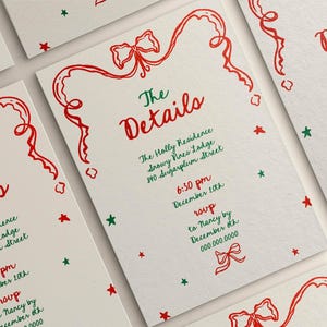 A Tini Bit Merry Christmas Party Invitation Template | Holiday Cocktail ...