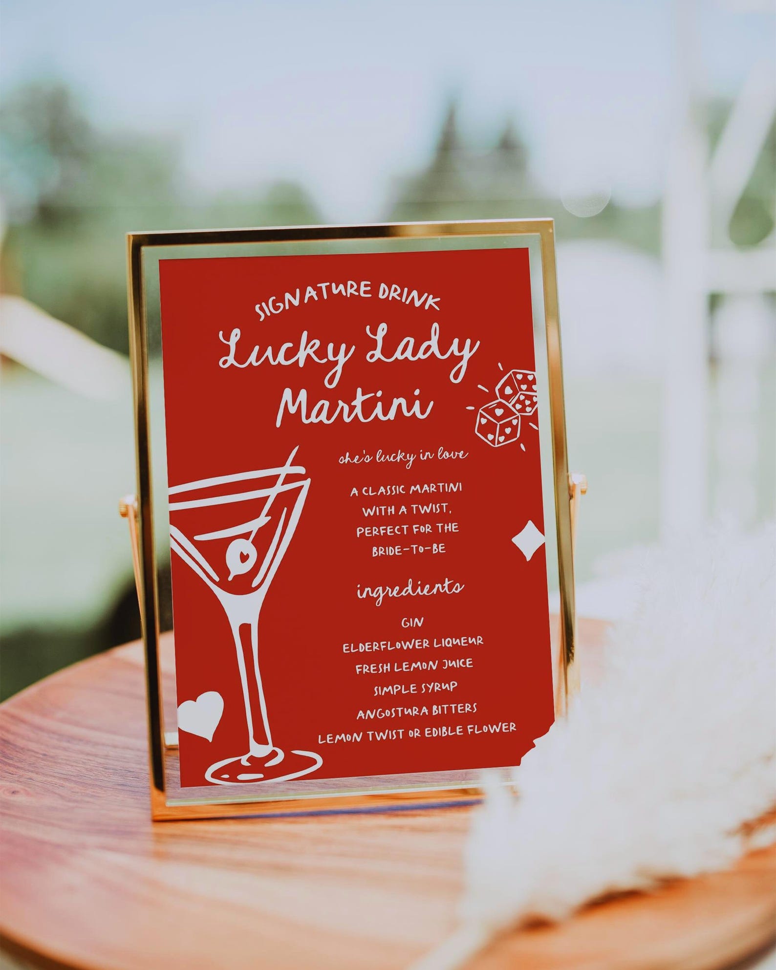 Lucky in Love Bachelorette Welcome Sign Template, Las Vegas ...