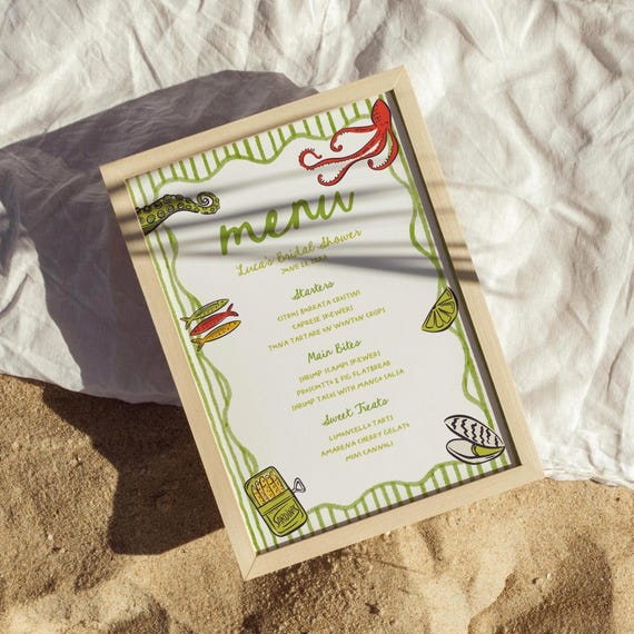 Beach Bridal Shower Menu Throwback Thursday: Beach Themed Bridal
