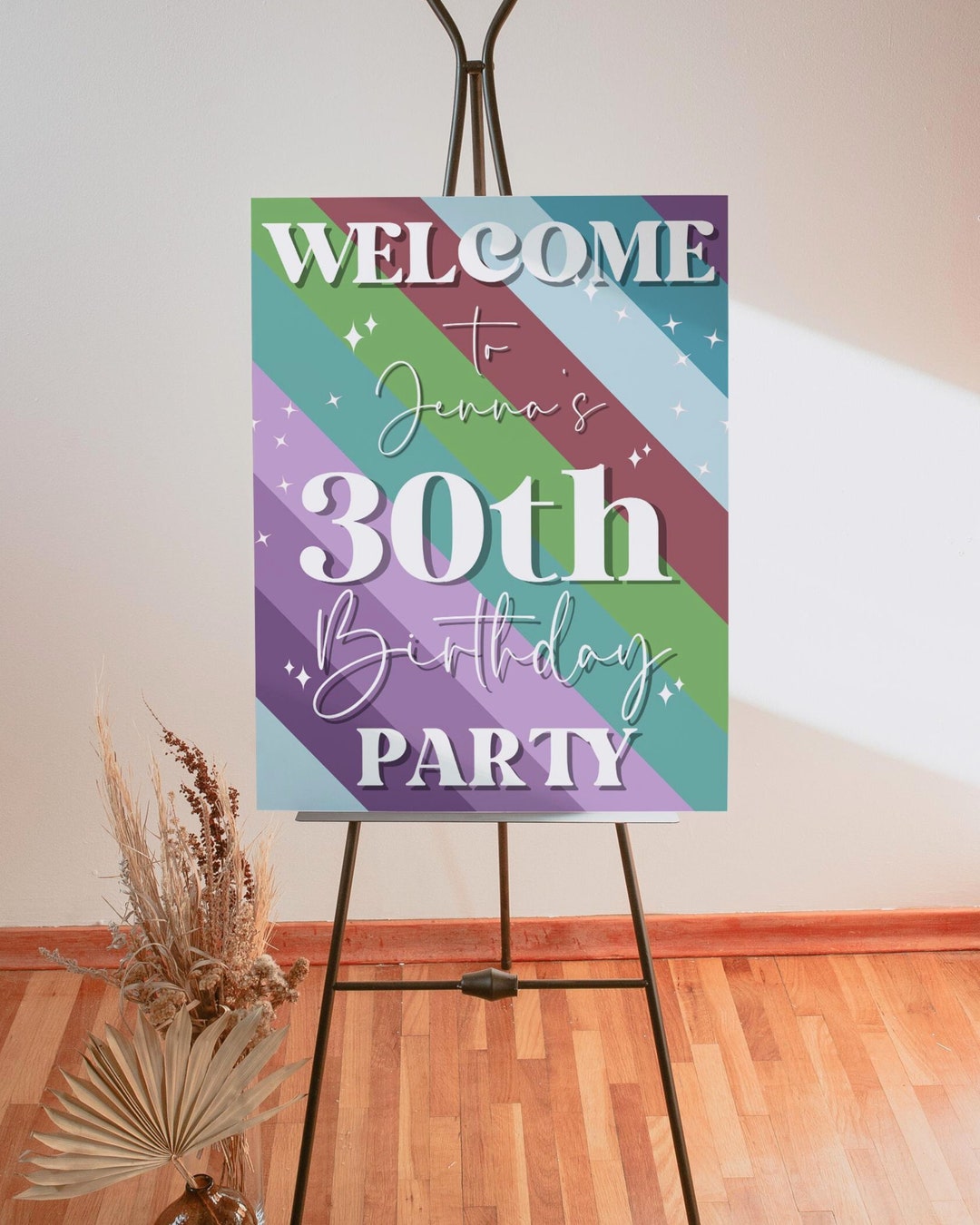 30 Flirty & Thriving Welcome Sign 30th Birthday Welcome Sign - Etsy ...