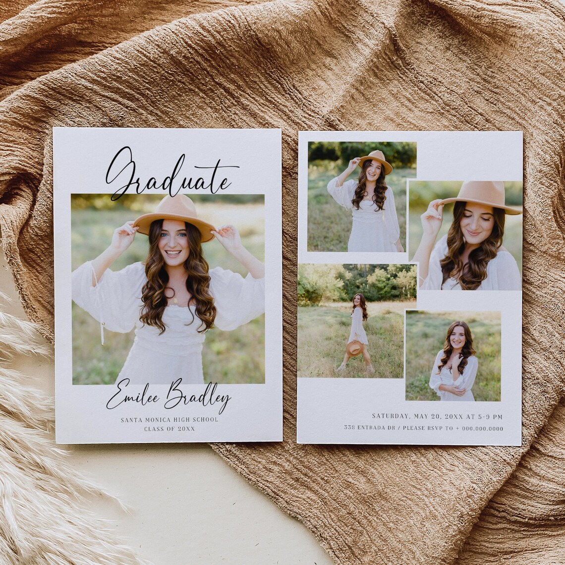 Minimalist Graduation Invitation Template Graduation Party - Etsy