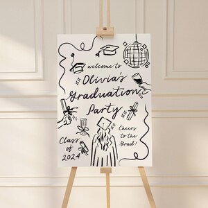 Hand Drawn Graduation Party Invitation Template | Graduation ...