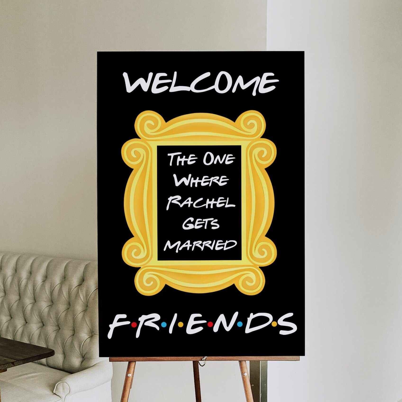 Editable Friends Welcome Sign Template Friends Bridal Shower - Etsy