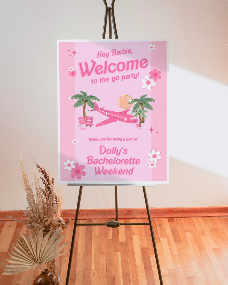 Barb Doll BACHELORETTE Welcome Sign Barb Doll Bachelorette - Etsy